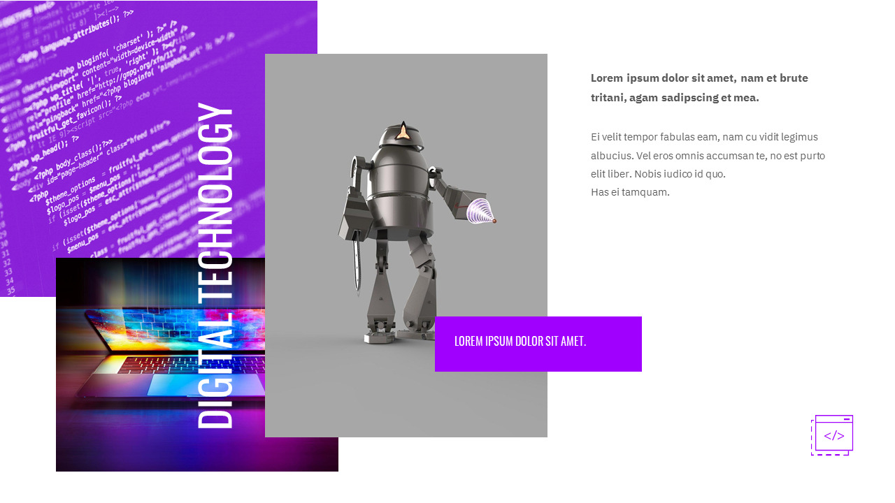 Digital Technology google slides theme