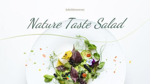 Salad Restaurant Google Slides Interactive|Lifestyle