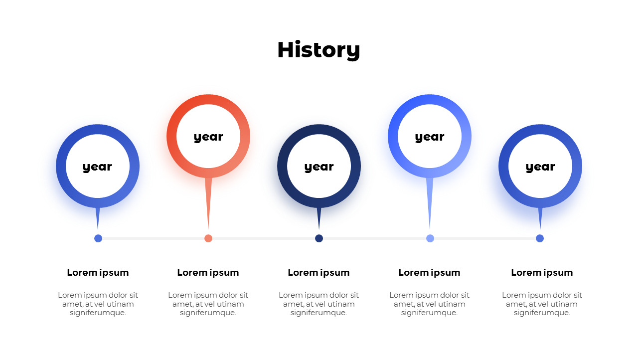 Simple Shapes Business Project Simple Presentation Google Slides Template