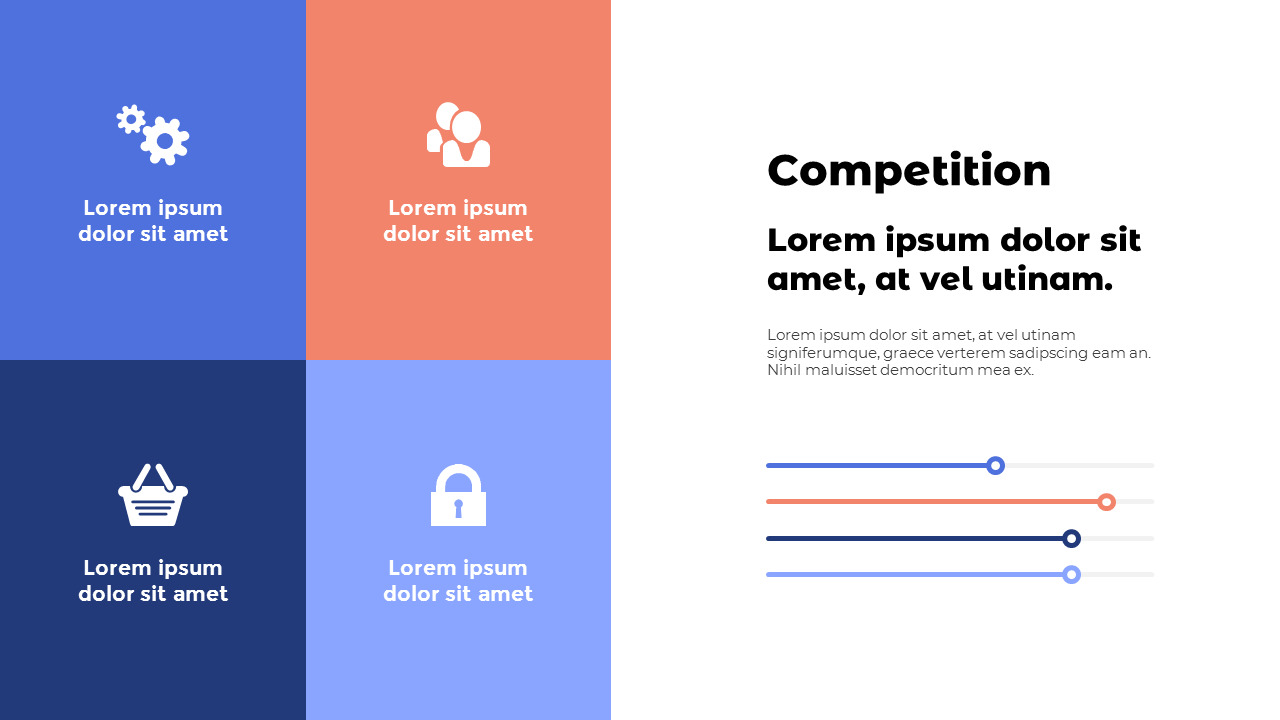 Simple Shapes Business Project Simple Presentation Google Slides Template