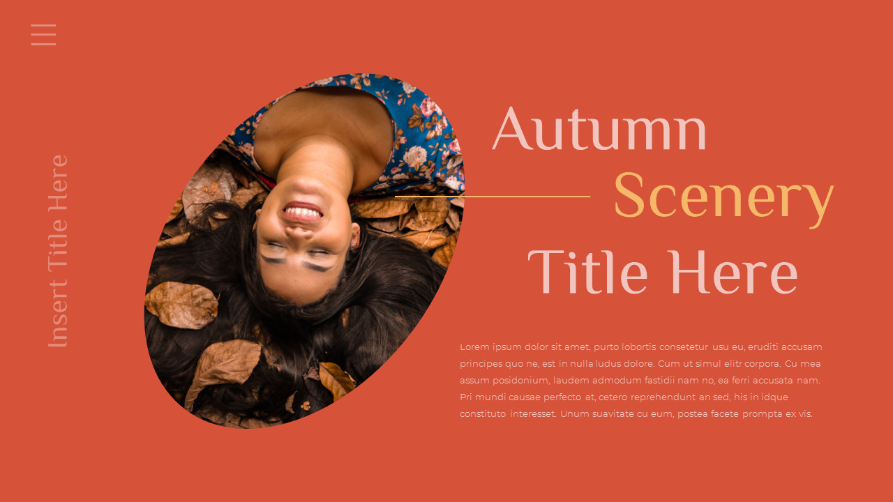 Autumn Scenery slide powerpoint