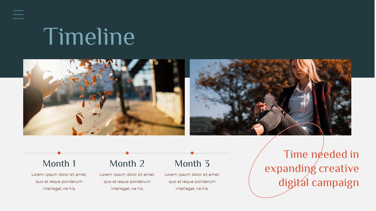 Autumn Landscape Slides PowerPoint Template – Golden Maple Deck