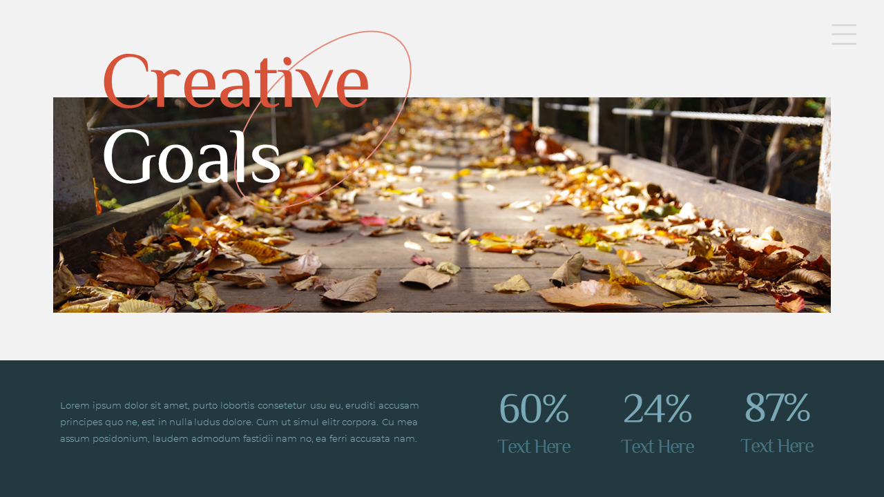 Autumn Landscape Slides PowerPoint Template – Golden Maple Deck