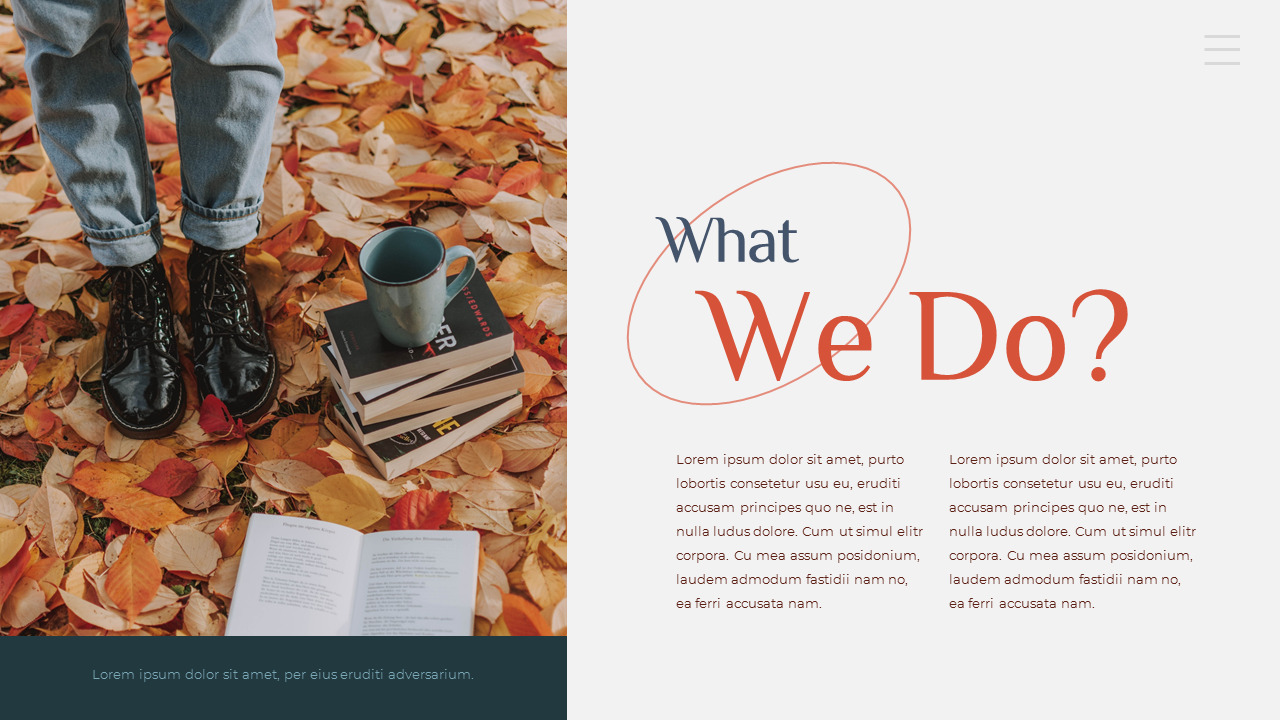 Autumn Landscape Slides PowerPoint Template – Golden Maple Deck