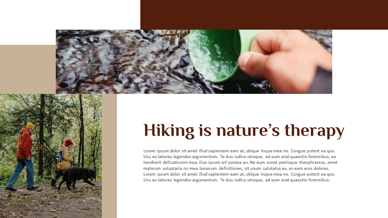 Best Time for Hiking template ppt|Lifestyle
