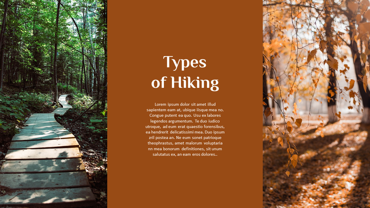 Best Time for Hiking template ppt|Lifestyle