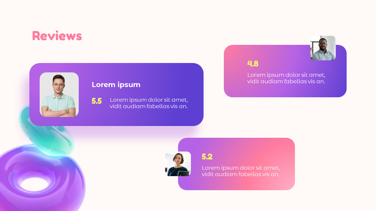 Creative Pitch Deck Social Media Concept Animated Slides