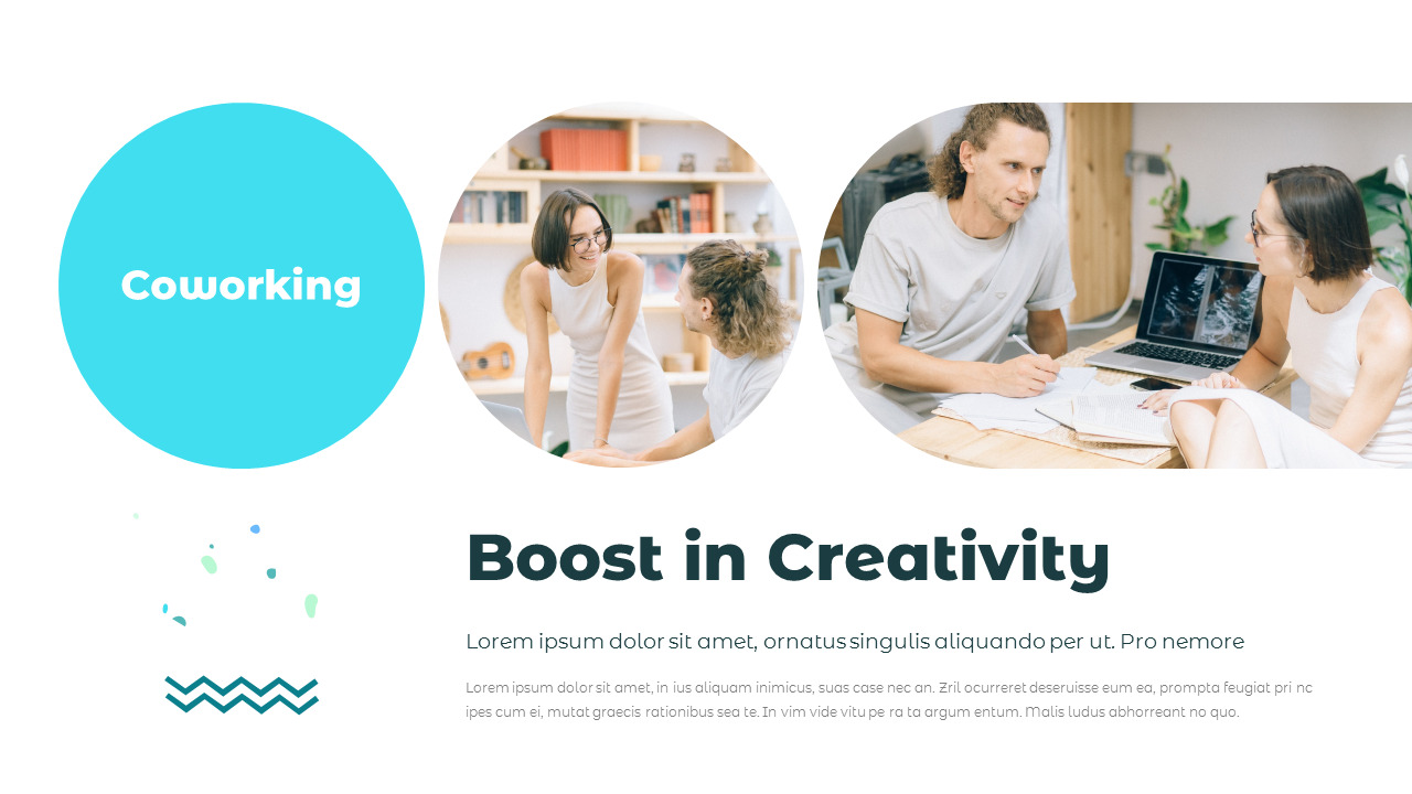 Coworking Google Slides Template Diagrams Design