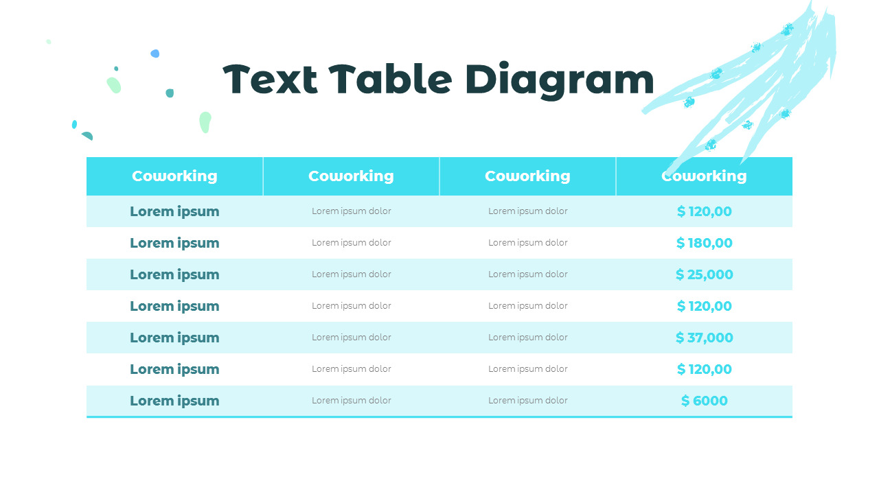 Coworking Google Slides Template Diagrams Design