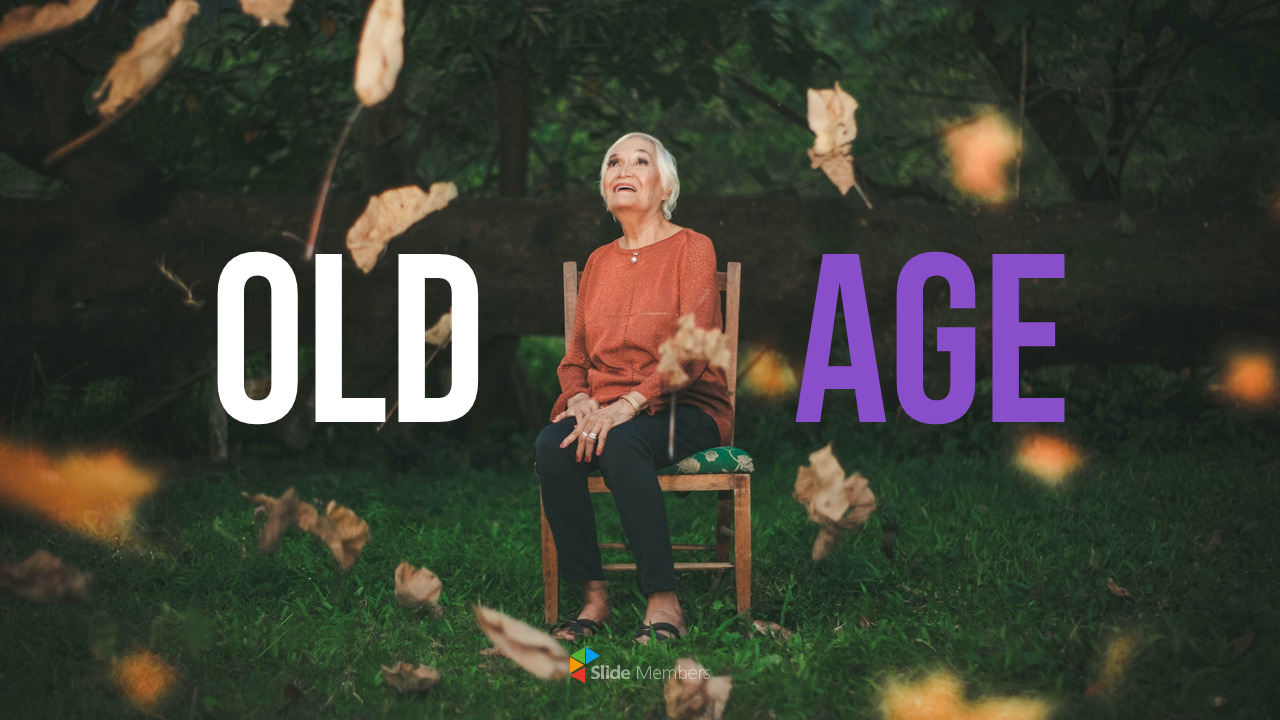 Old Age minimalist powerpoint template|Lifestyle