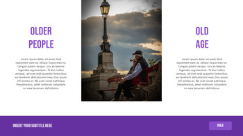 Old Age minimalist powerpoint template|Lifestyle
