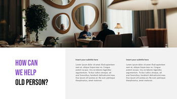 Old Age minimalist powerpoint template|Lifestyle