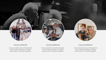Old Age minimalist powerpoint template|Lifestyle