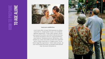 Old Age minimalist powerpoint template|Lifestyle