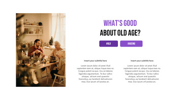 Old Age minimalist powerpoint template|Lifestyle