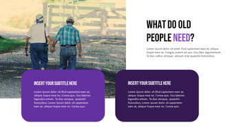 Old Age minimalist powerpoint template|Lifestyle