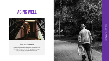 Old Age minimalist powerpoint template|Lifestyle