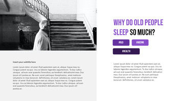 Old Age minimalist powerpoint template|Lifestyle