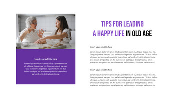 Old Age minimalist powerpoint template|Lifestyle