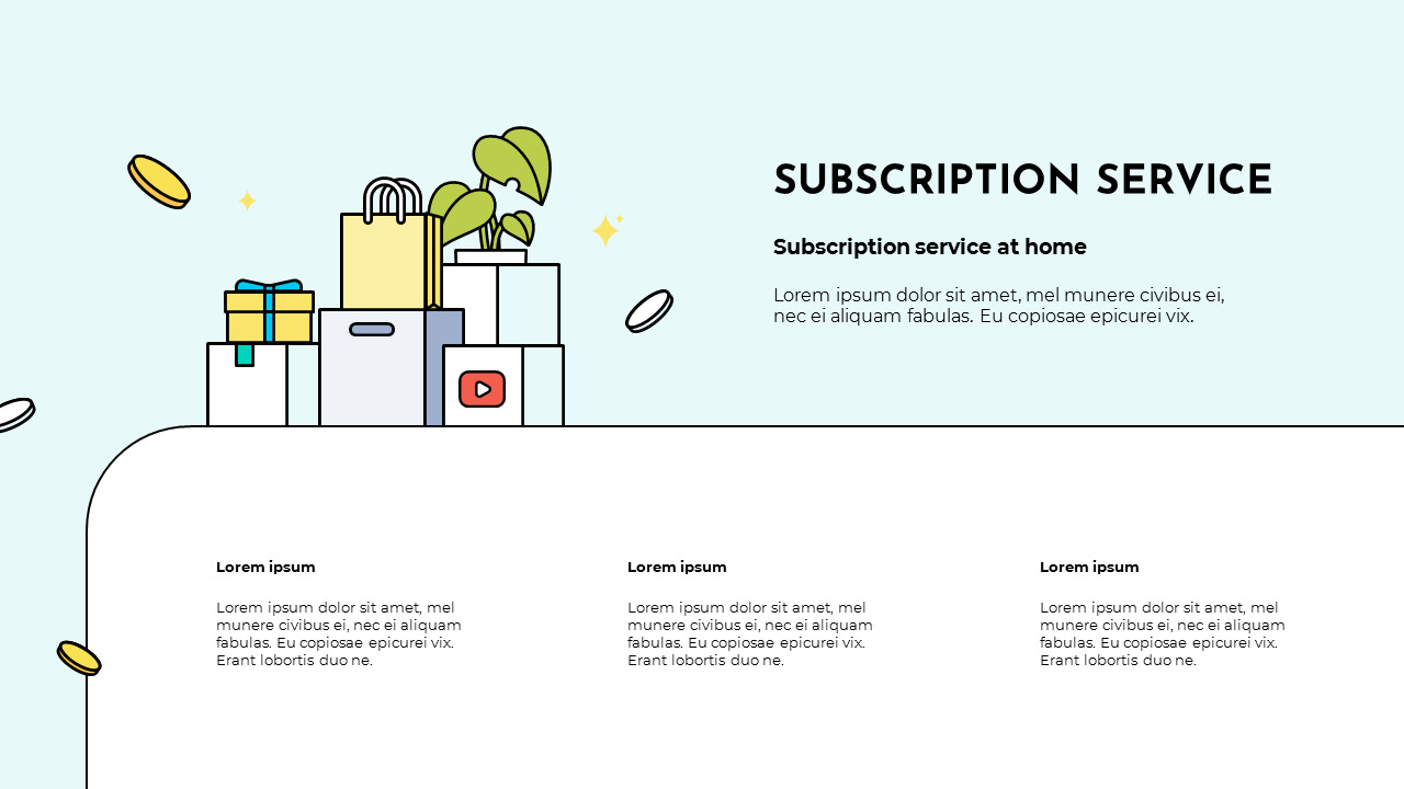 Subscription Service Pitch Deck Presentation Animated Slides in PowerPoint