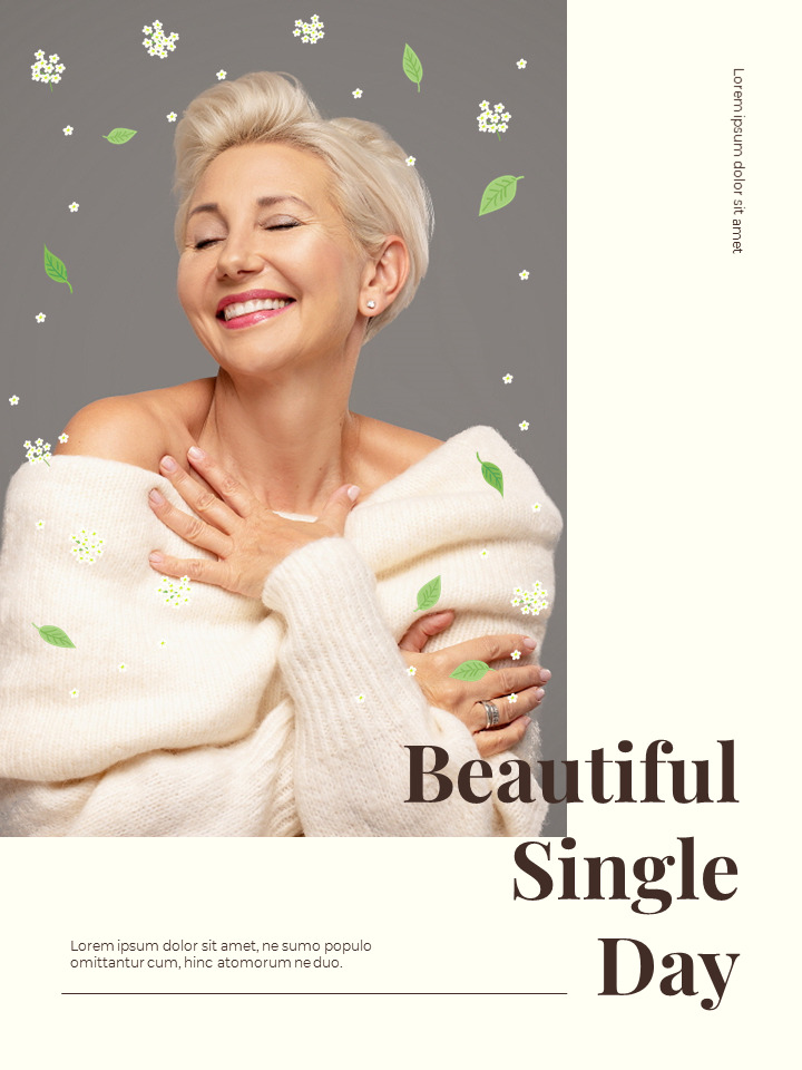 Beautiful Solo Life presentation slides ppt