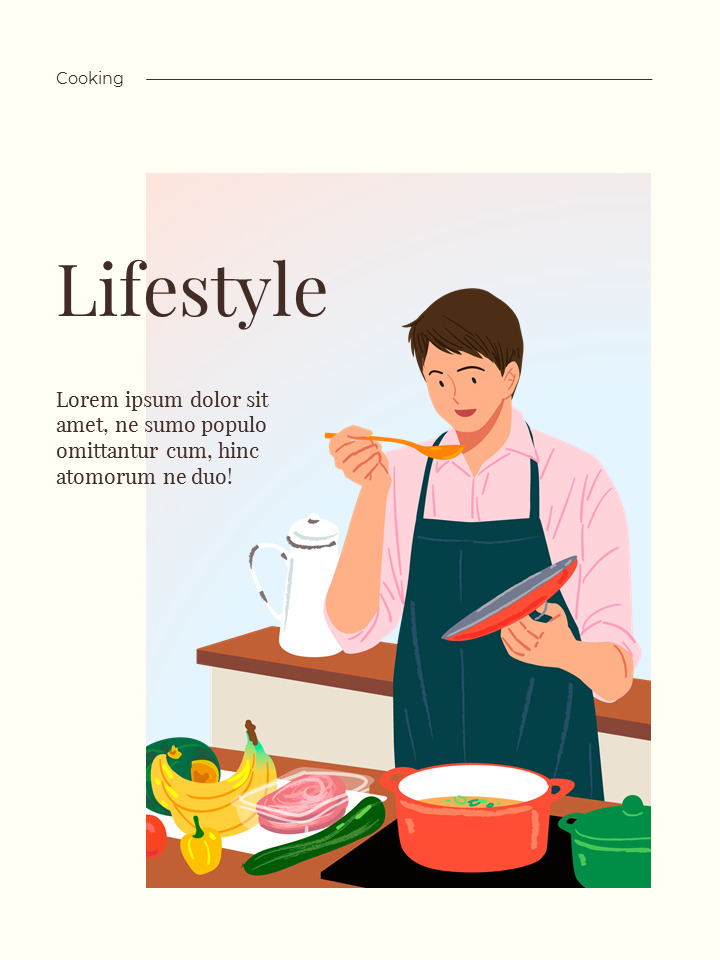 Beautiful Solo Life presentation slides ppt