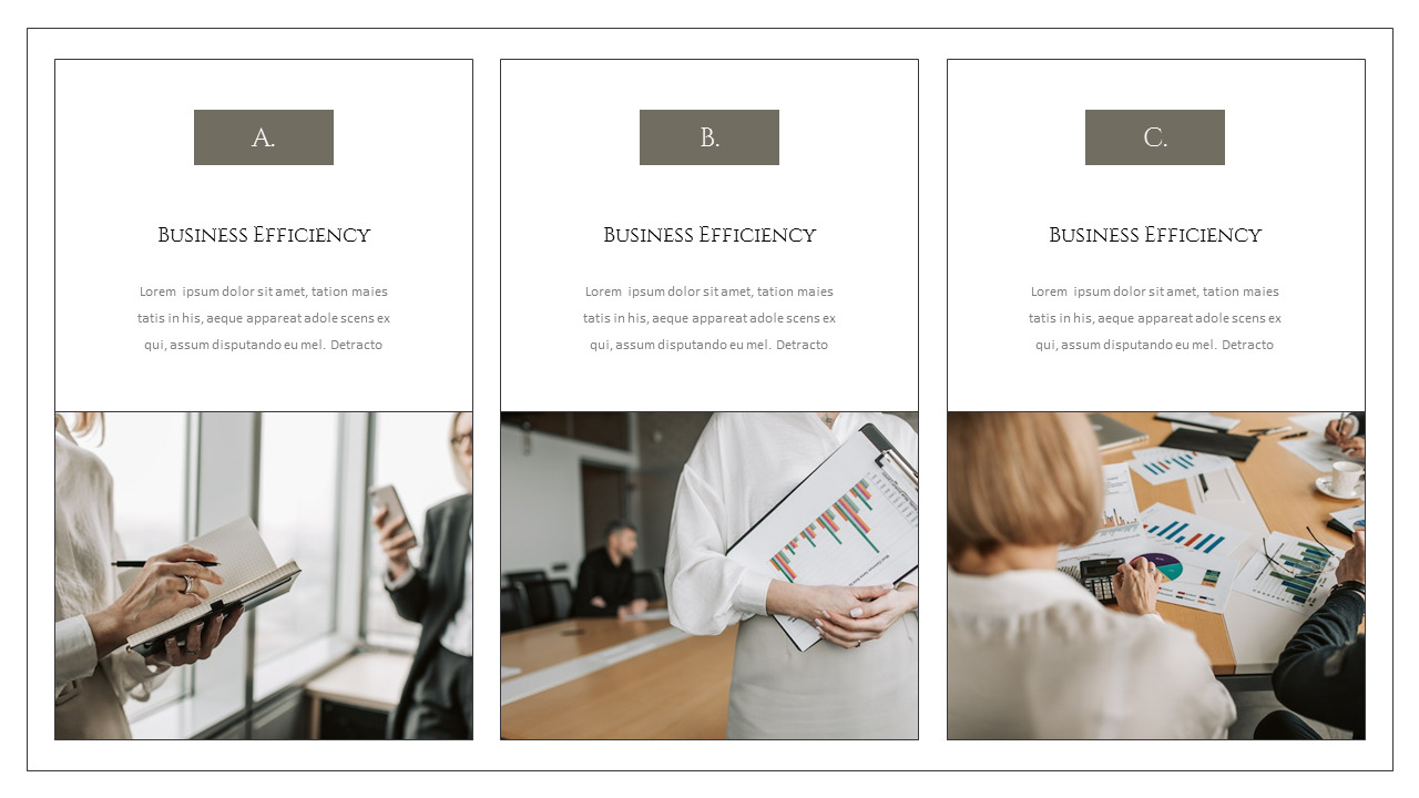 Business Efficiency Simple Templates Design
