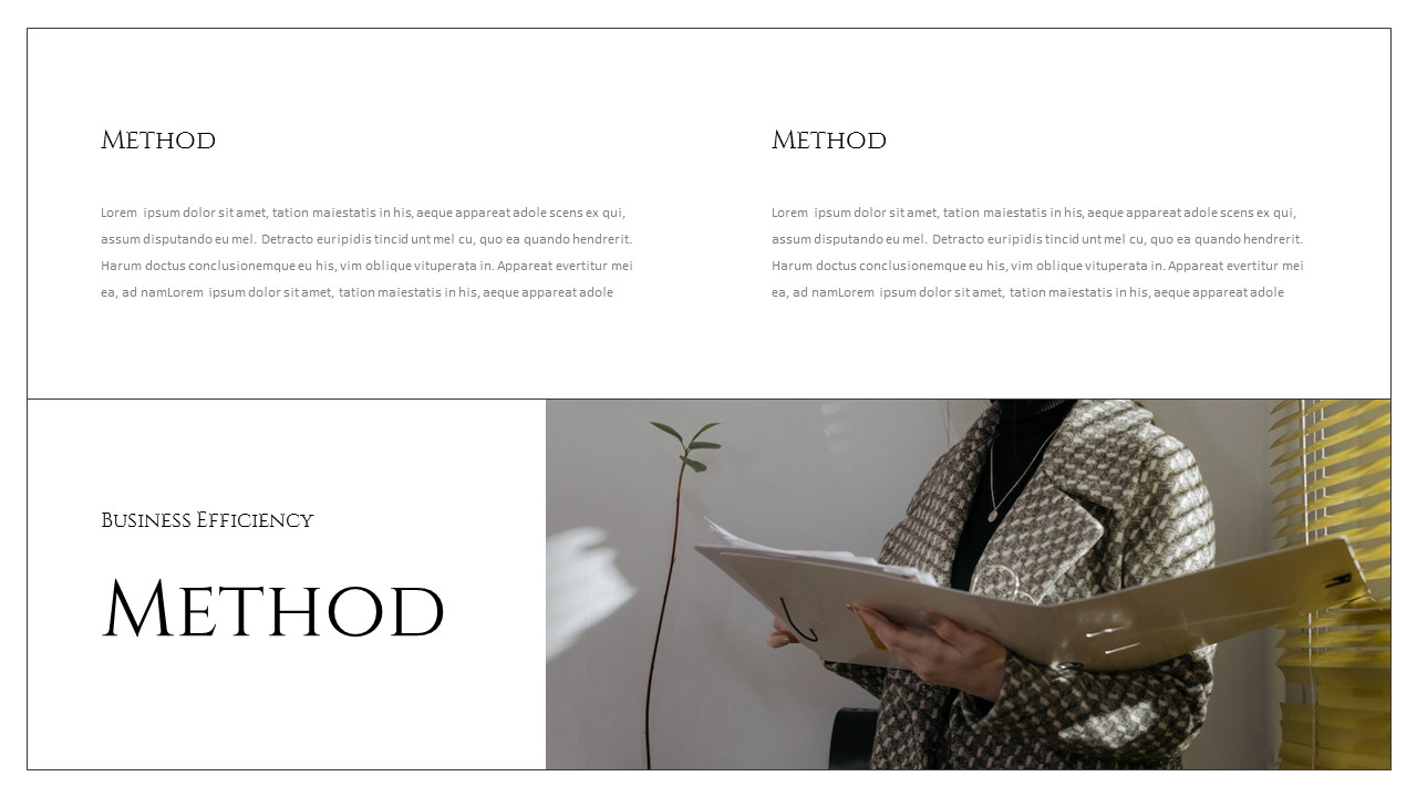 Business Efficiency Simple Templates Design