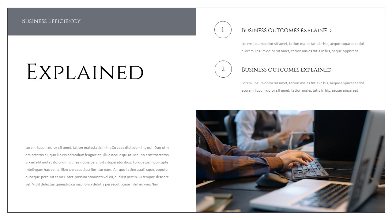 Business Efficiency Simple Templates Design