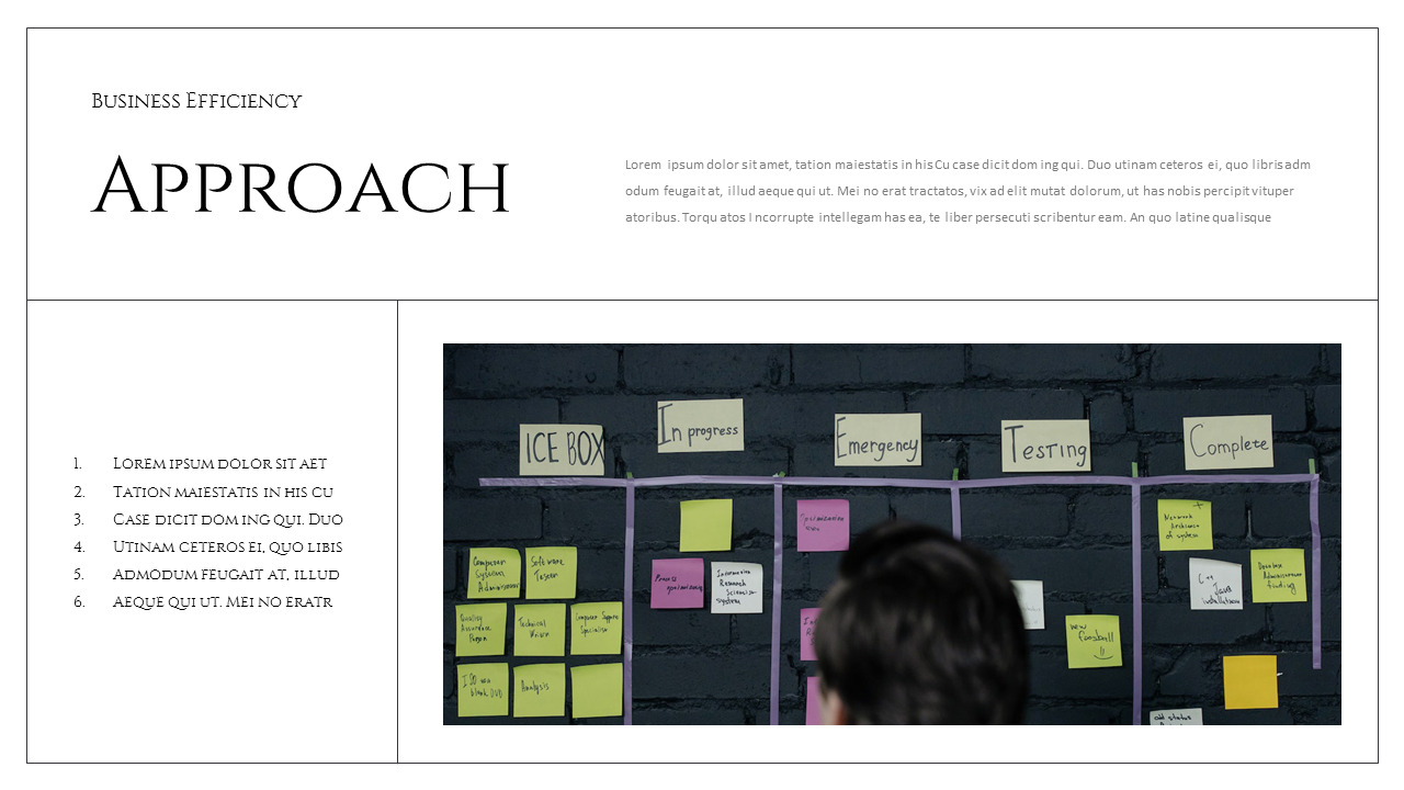 Business Efficiency Simple Templates Design