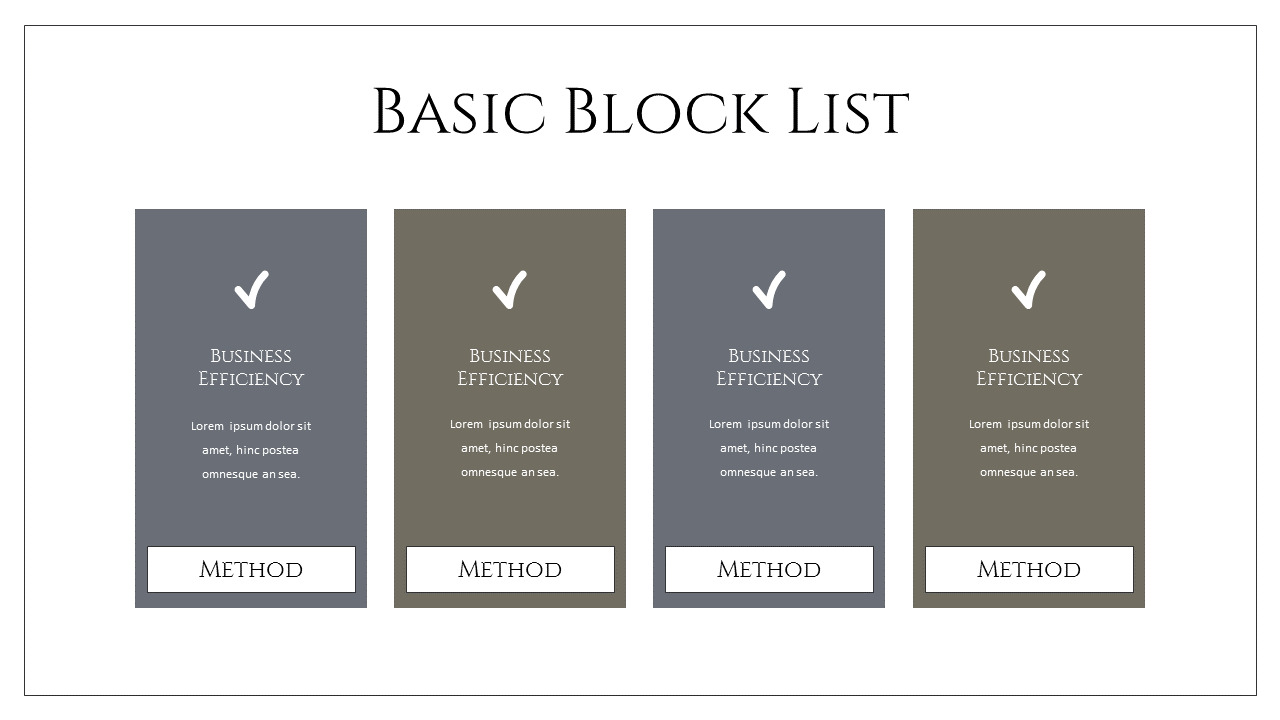 Business Efficiency Simple Templates Design