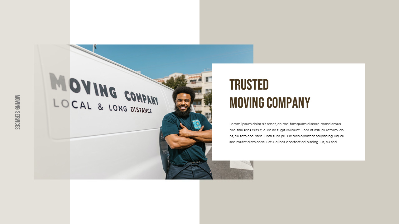 Moving Services PPT Templates Design