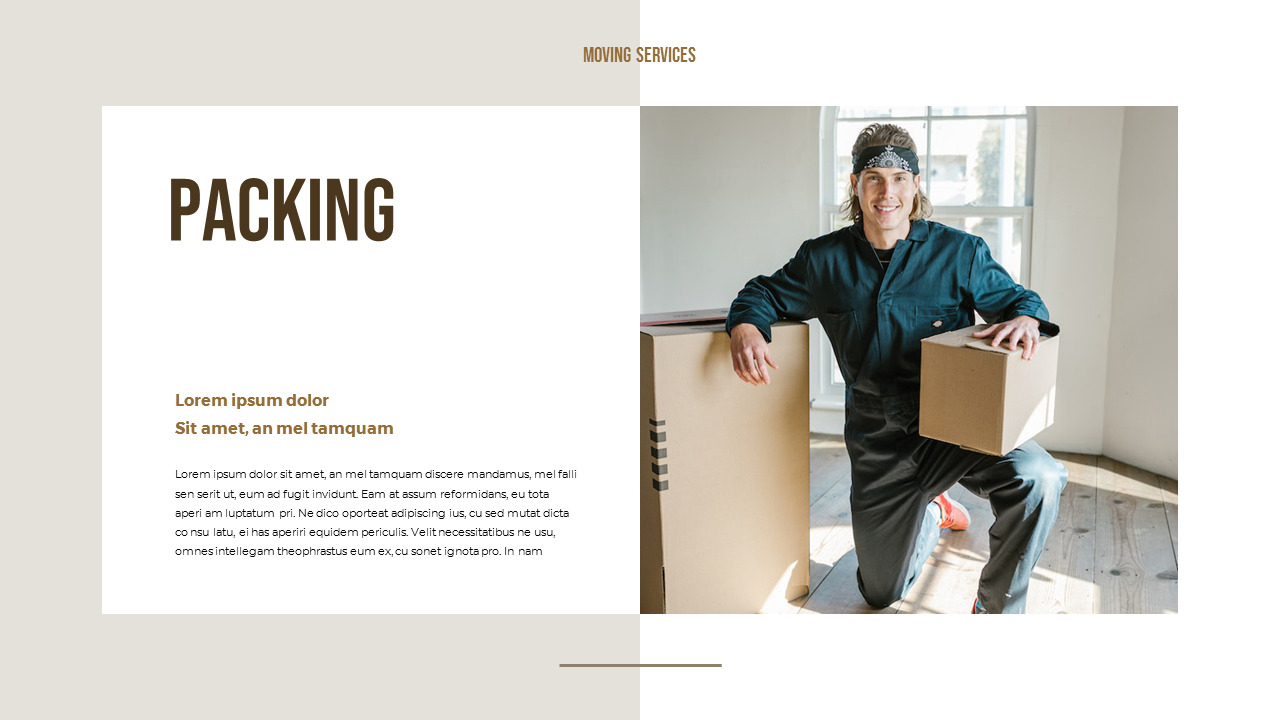 Moving Services PPT Templates Design