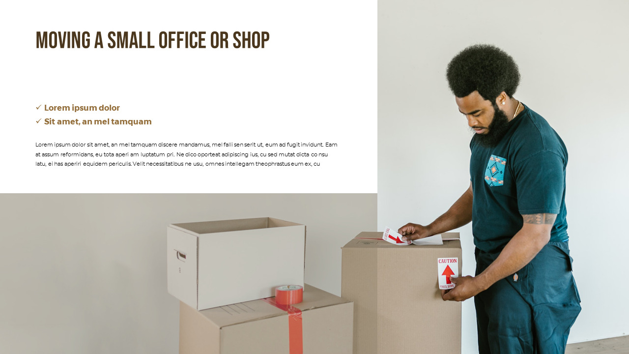 Moving Services PPT Templates Design