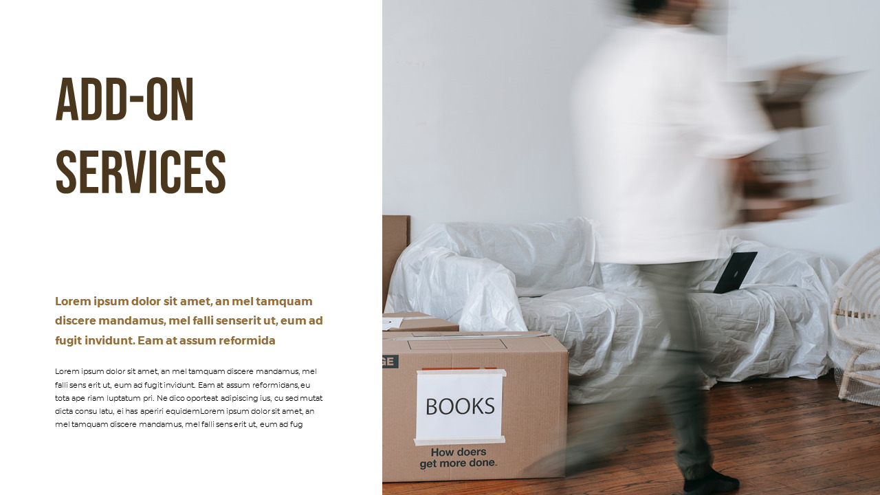 Moving Services PPT Templates Design