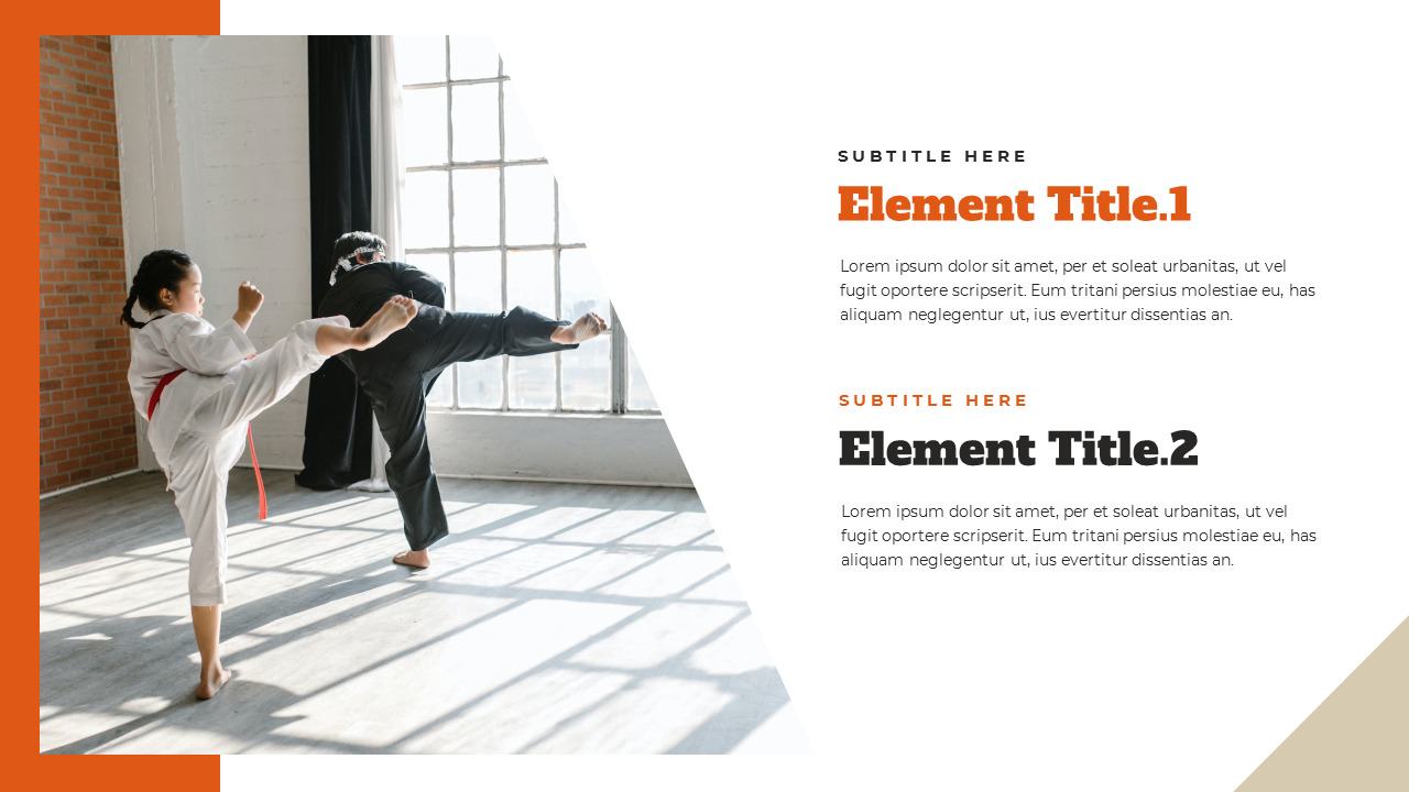 Karate 08 Powerpoint Templates Free Karate Presentation Theme For