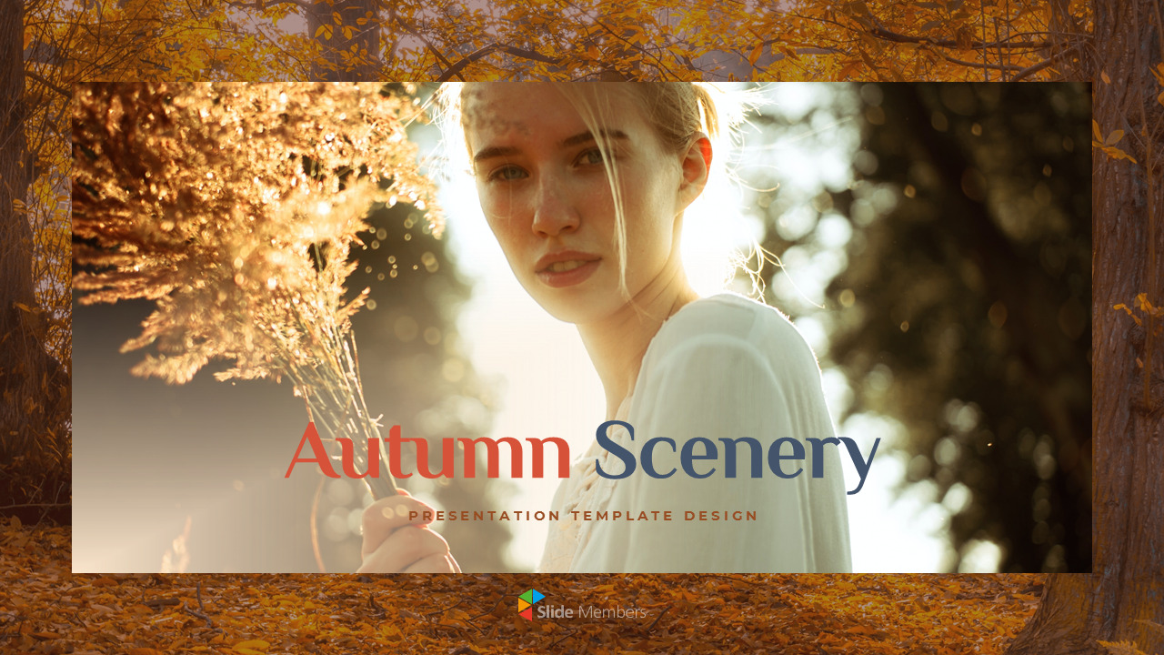 Autumn Scenery google slides slide templates