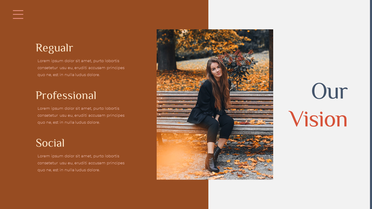 Autumn Scenery google slides slide templates