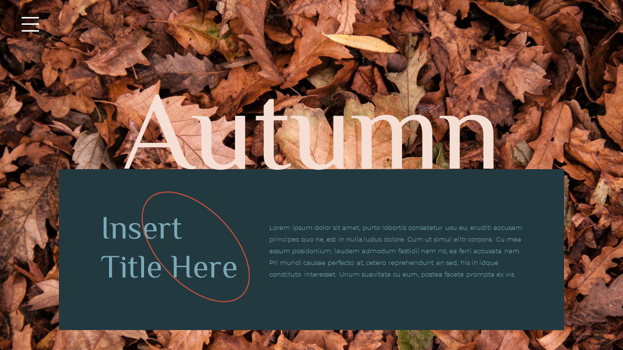 Autumn Scenery google slides slide templates