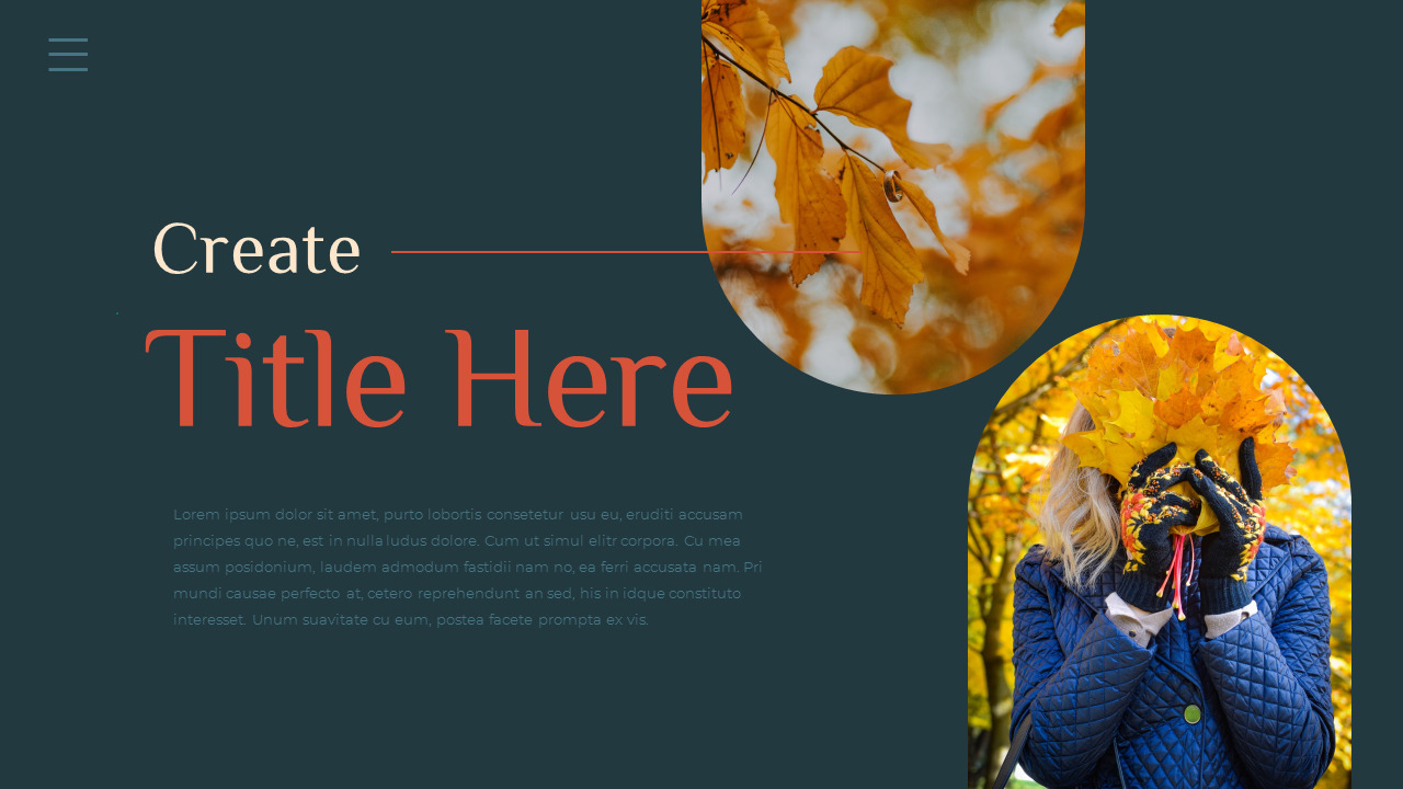 Autumn Scenery google slides slide templates