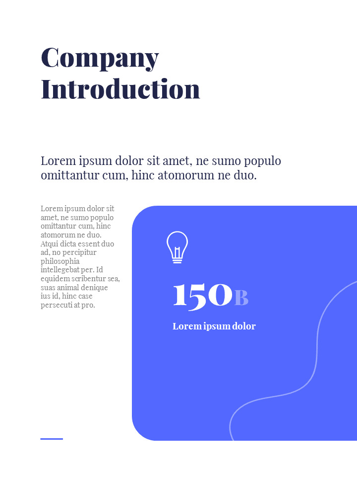 Business Proposal company profile template design