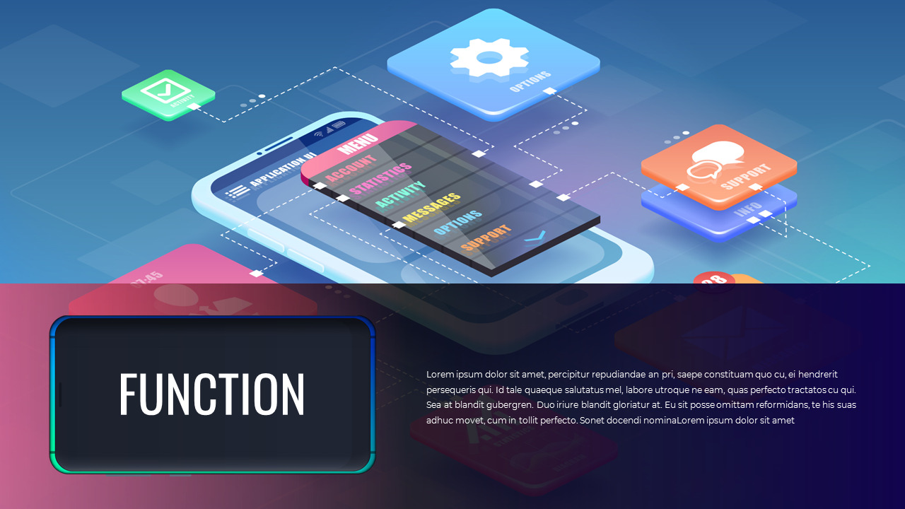 Essentials for UI/UX Design Google Slides Template Diagrams Design
