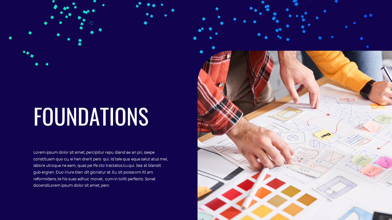 Essentials for UI/UX Design Google Slides Template Diagrams Design