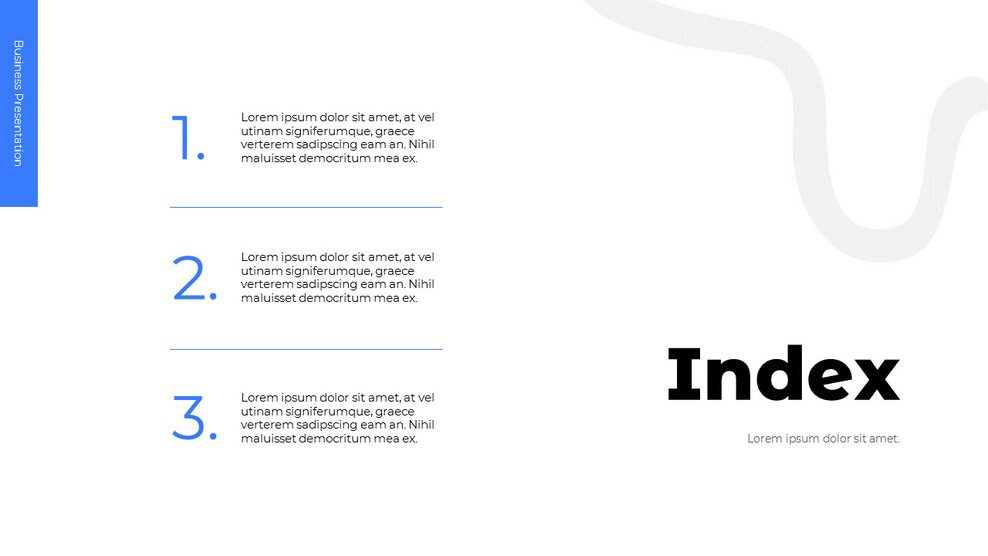 Wavy Abstract Concept Business company profile ppt template