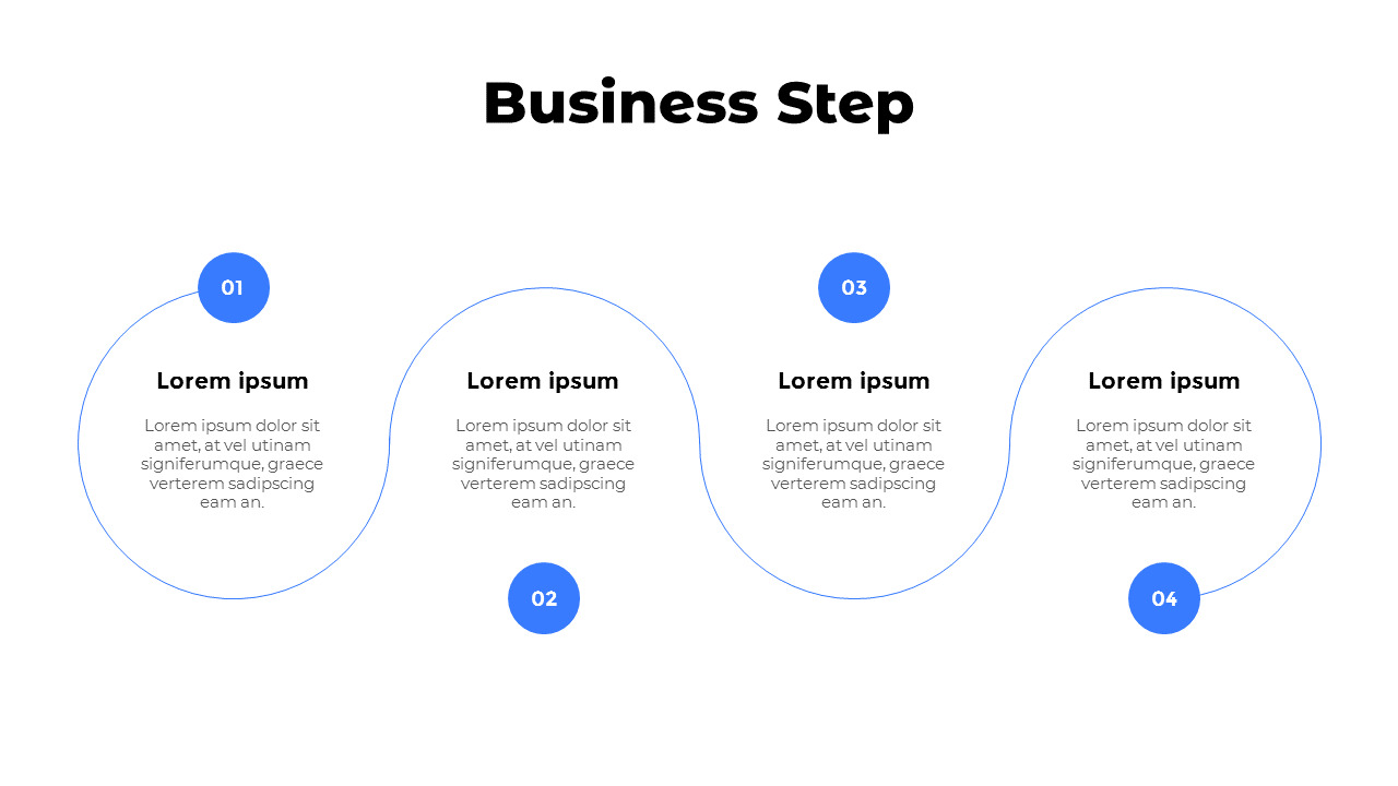 Wavy Abstract Concept Business company profile ppt template