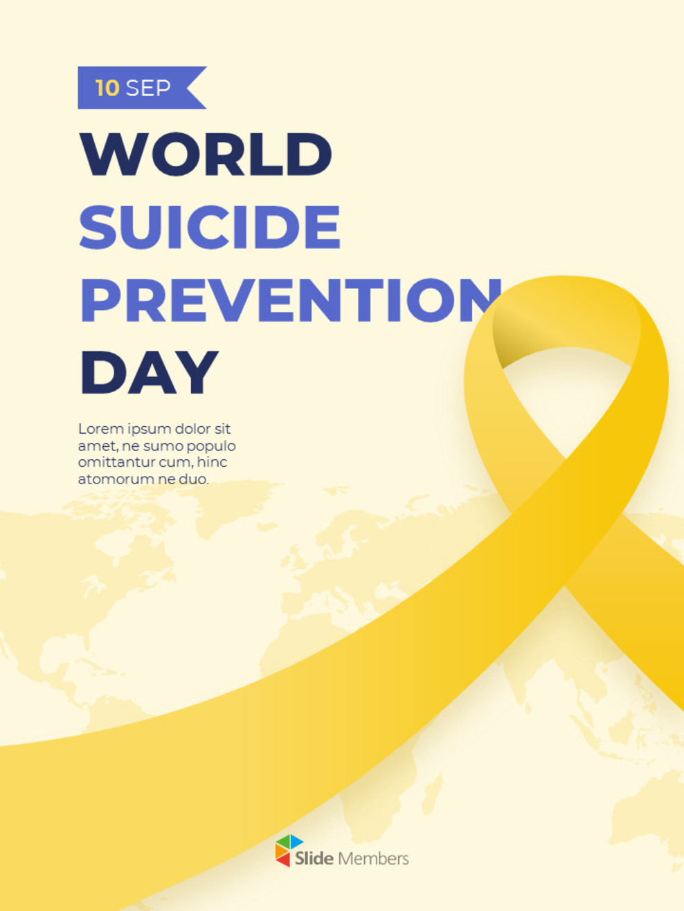 Día Mundial para la Prevención del Suicidio Plantillas simples de ...