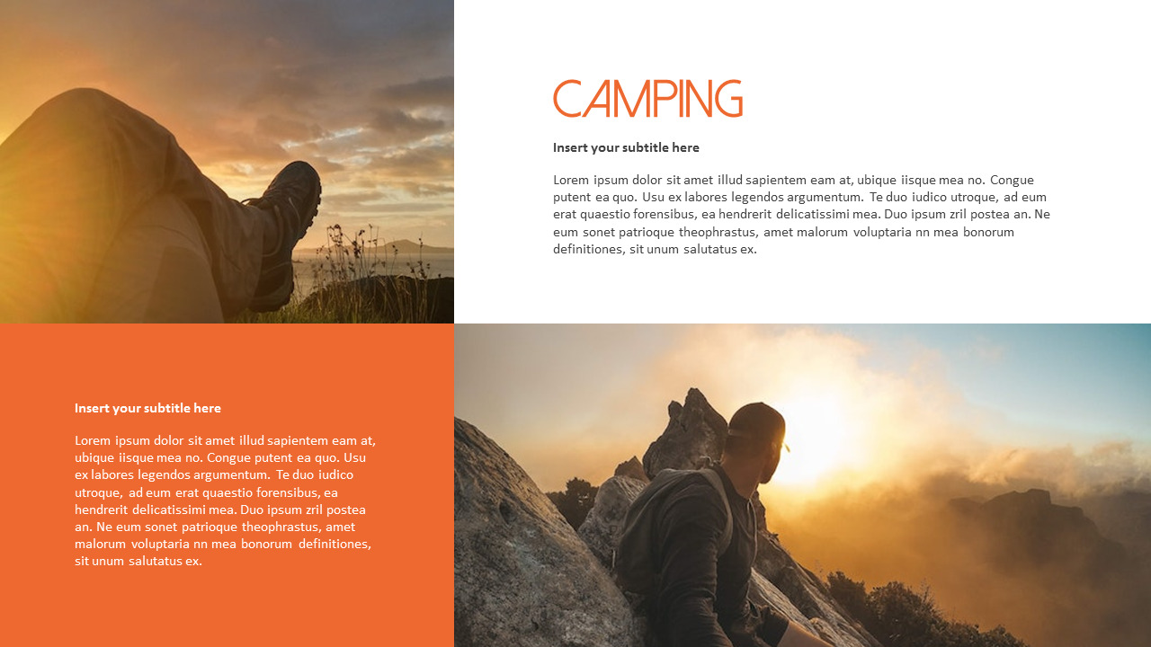 Camping Car slides presentation|Lifestyle|PPT Templates