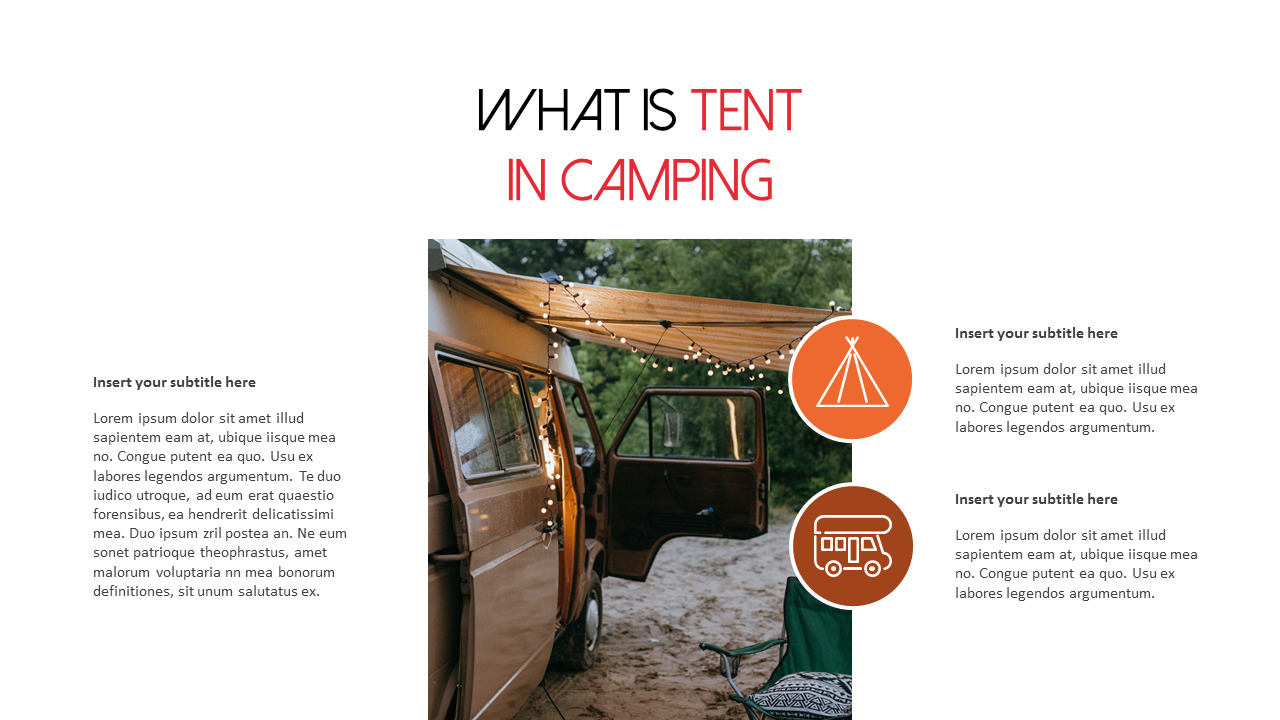 Camping Car slides presentation|Lifestyle|PPT Templates
