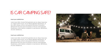 Camping Car slides presentation|Lifestyle|PPT Templates
