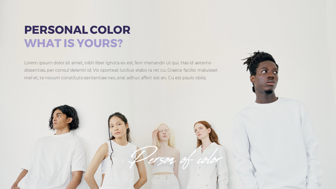 Personal Color Product Pitch Presentation Template|Lifestyle|PPT
